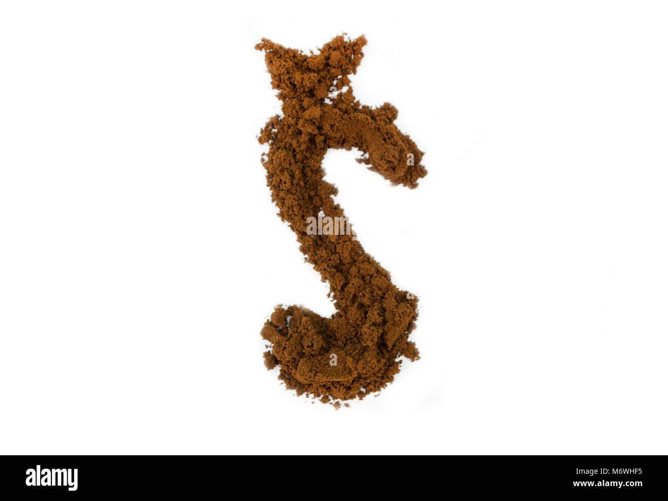 Written letters with homemade coffee on a white background Stock Photo ...