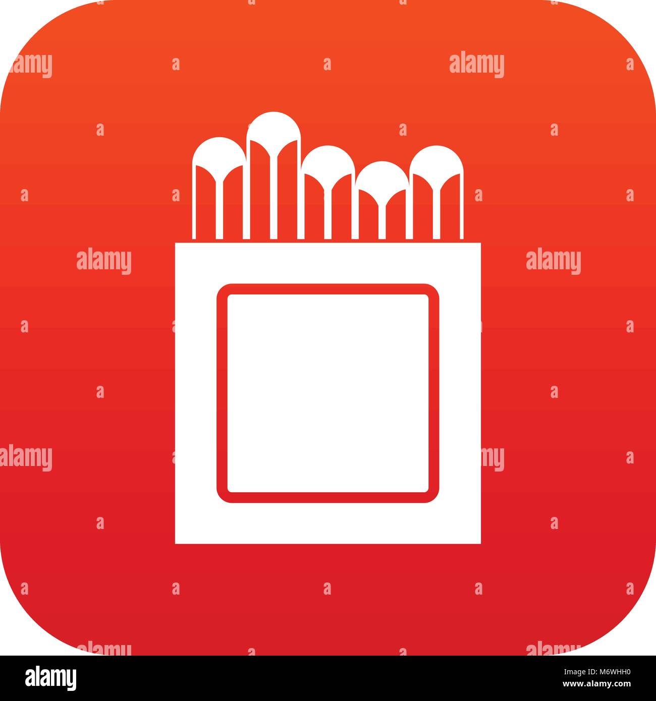 Crayons icon digital red Stock Vector Image & Art - Alamy