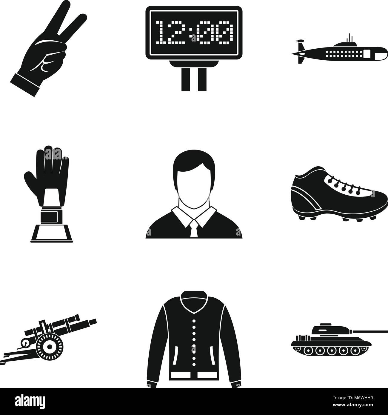 Ultimate victory icons set, simple style Stock Vector Image & Art - Alamy