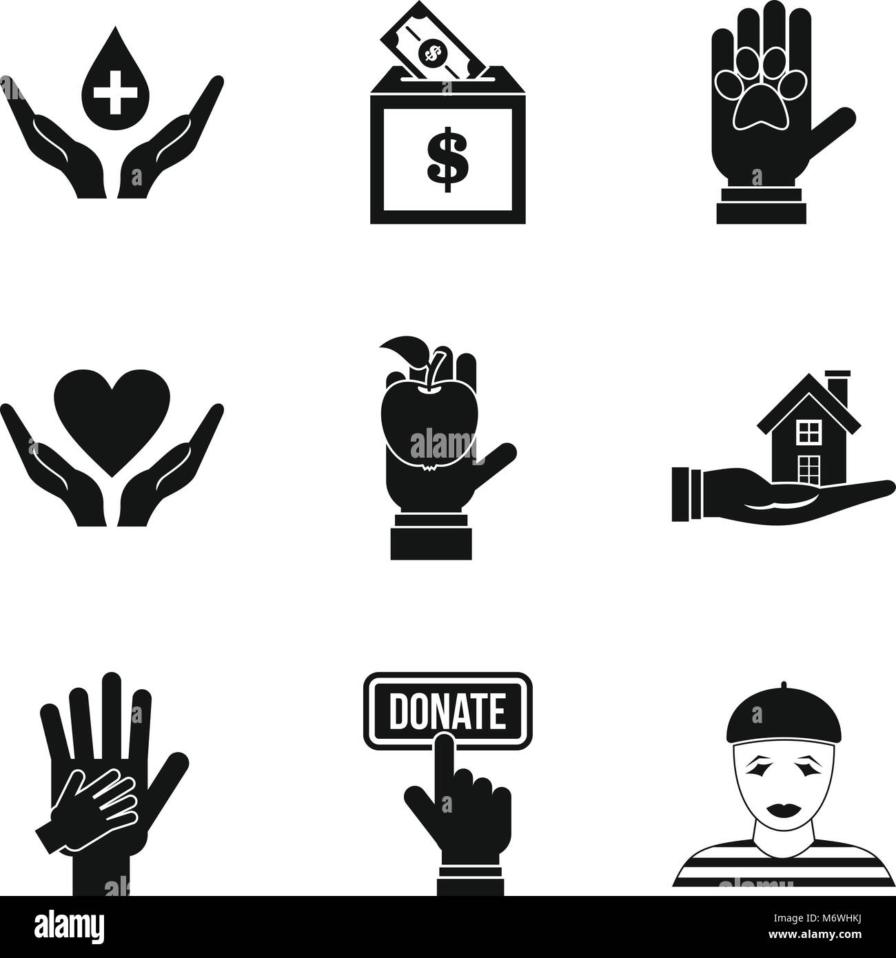 Local employee icons set, simple style Stock Vector Image & Art - Alamy