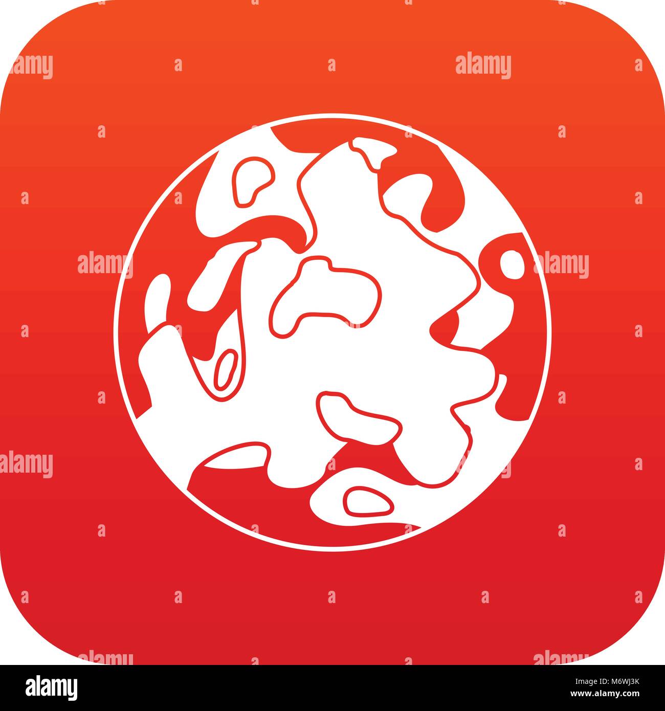 Small planet icon digital red Stock Vector Image & Art - Alamy