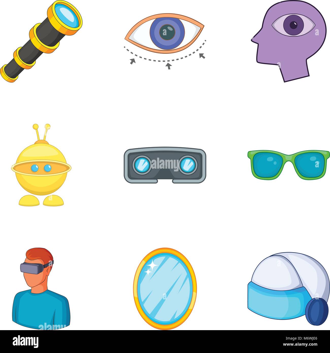 Virtual device icons set, cartoon style Stock Vector Image & Art - Alamy