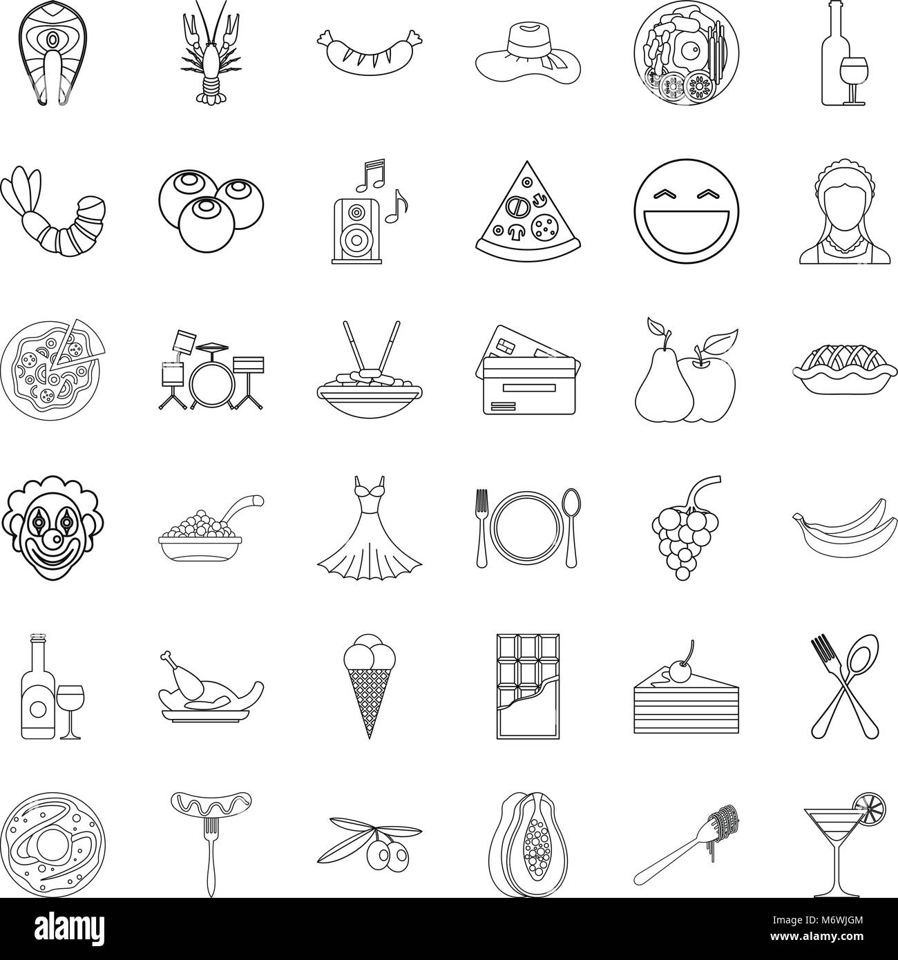 Exhibitor icons set, outline style Stock Vector Image & Art - Alamy