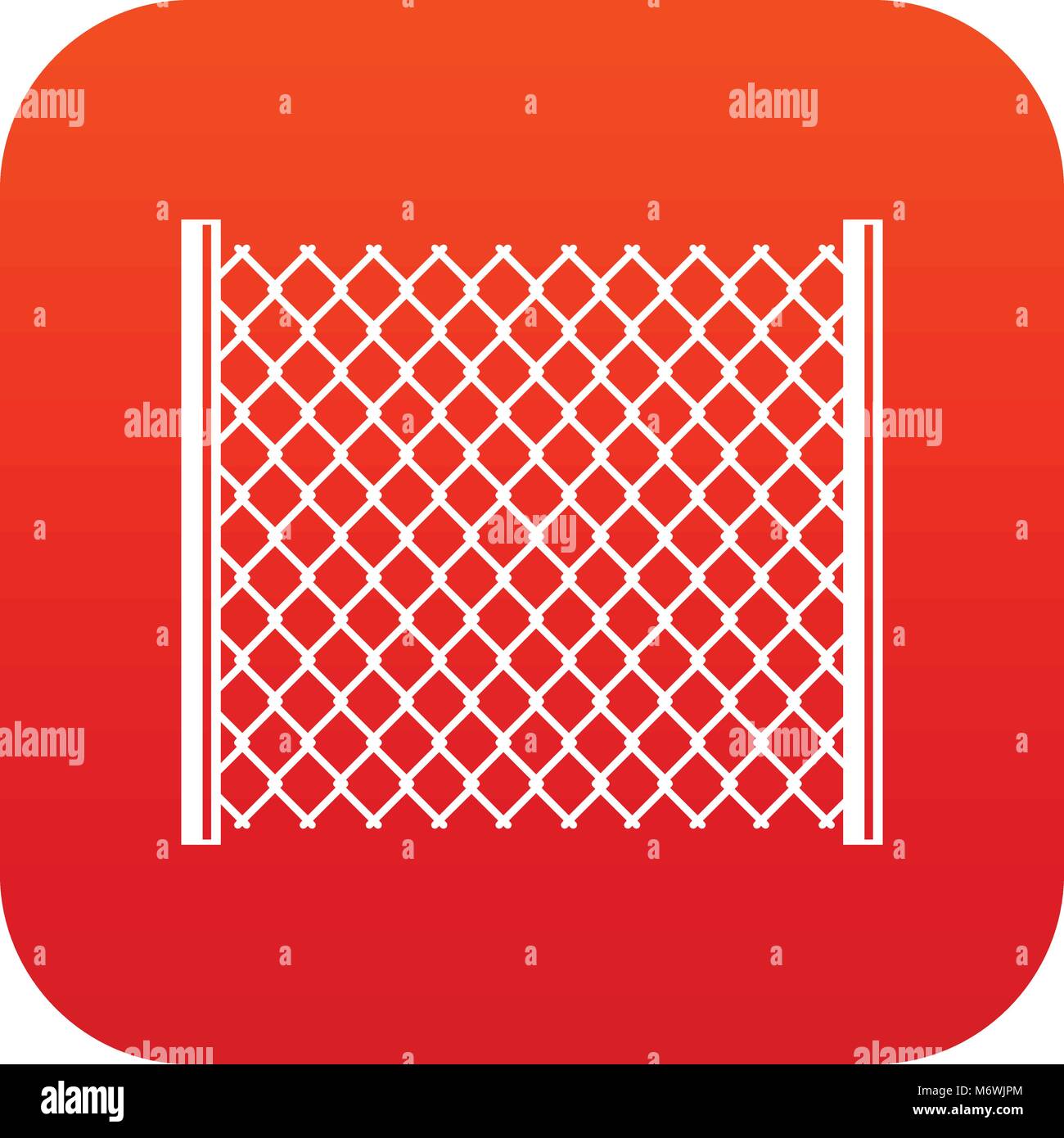 Red gate with chain Stock Vector Images - Alamy