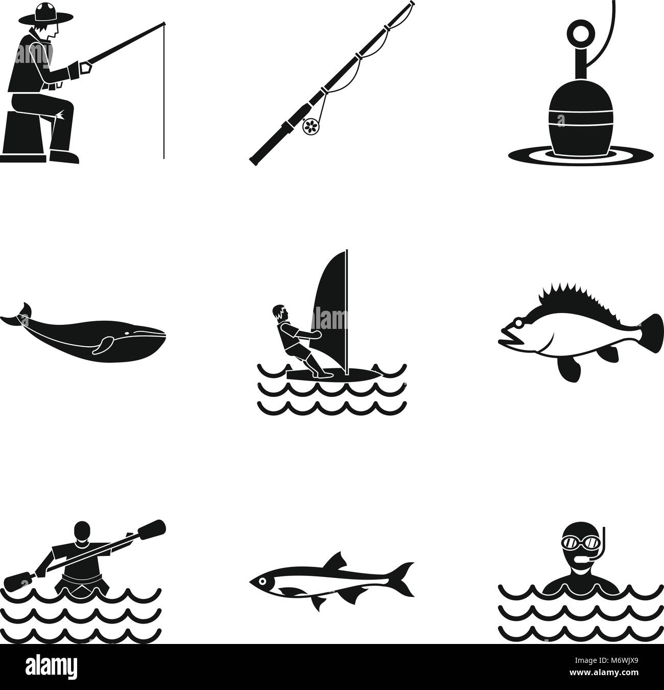 Water content icons set, simple style Stock Vector Image & Art - Alamy