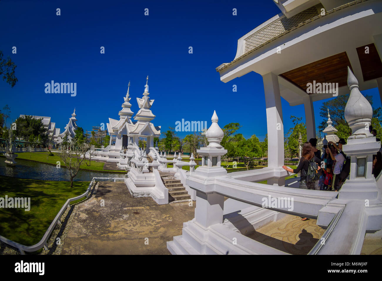 CHIANG RAI, THAILAND - FEBRUARY 01, 2018: Outdoor view of white ...