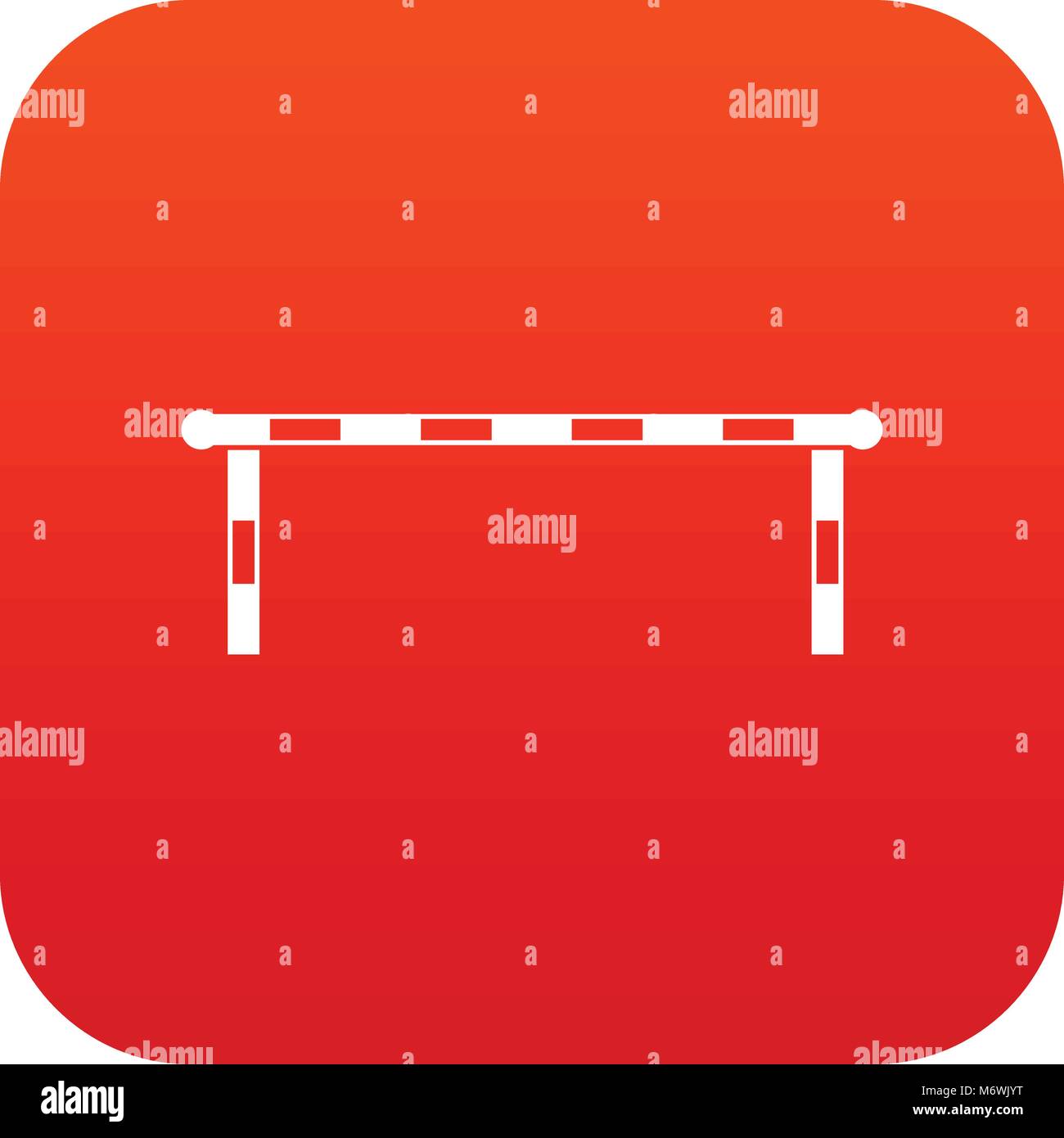 Striped barrier icon digital red Stock Vector Image & Art - Alamy