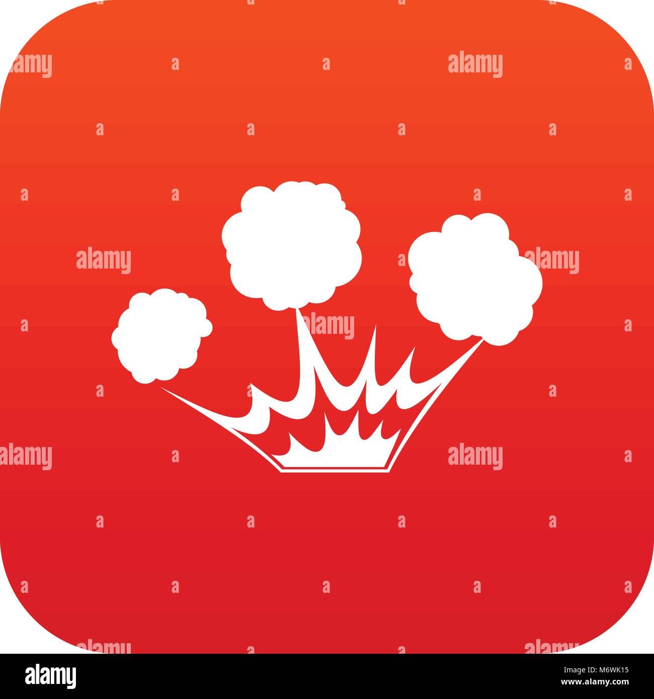 Explosion icon digital red Stock Vector Image & Art - Alamy