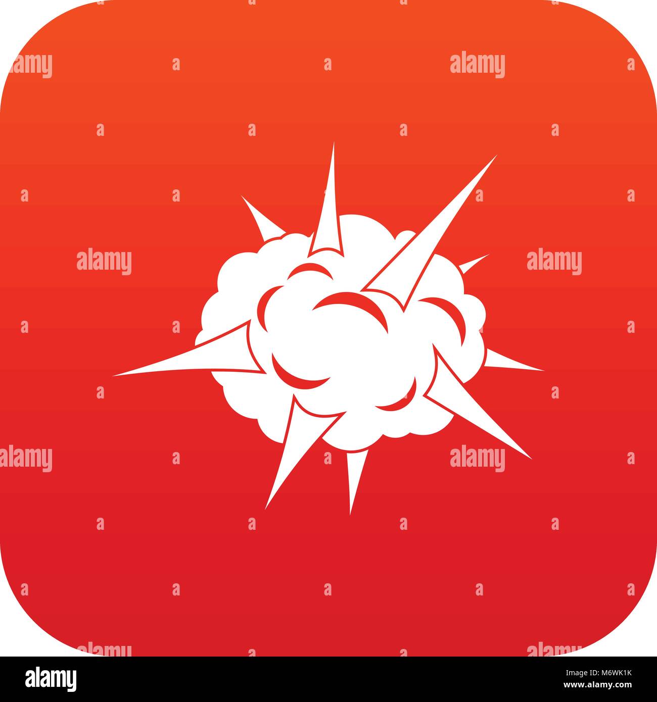 Power explosion icon digital red Stock Vector Image & Art - Alamy
