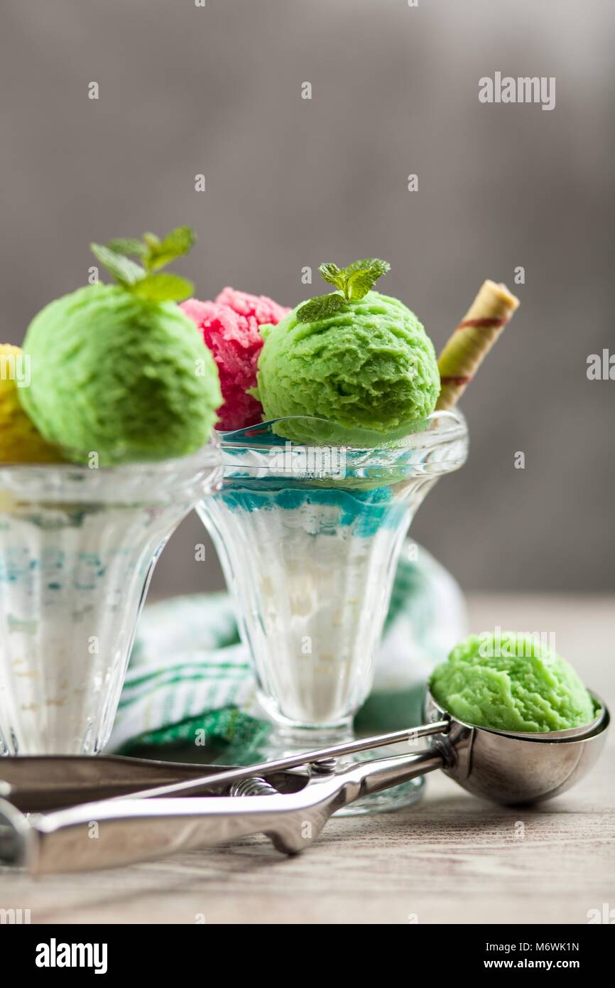 Ice cream vase Stock Photo - Alamy