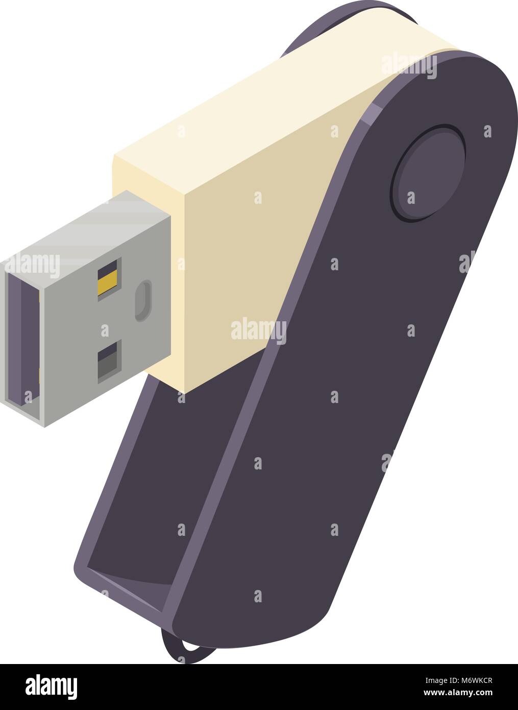 Portable flash drive icon, isometric style Stock Vector Image & Art - Alamy