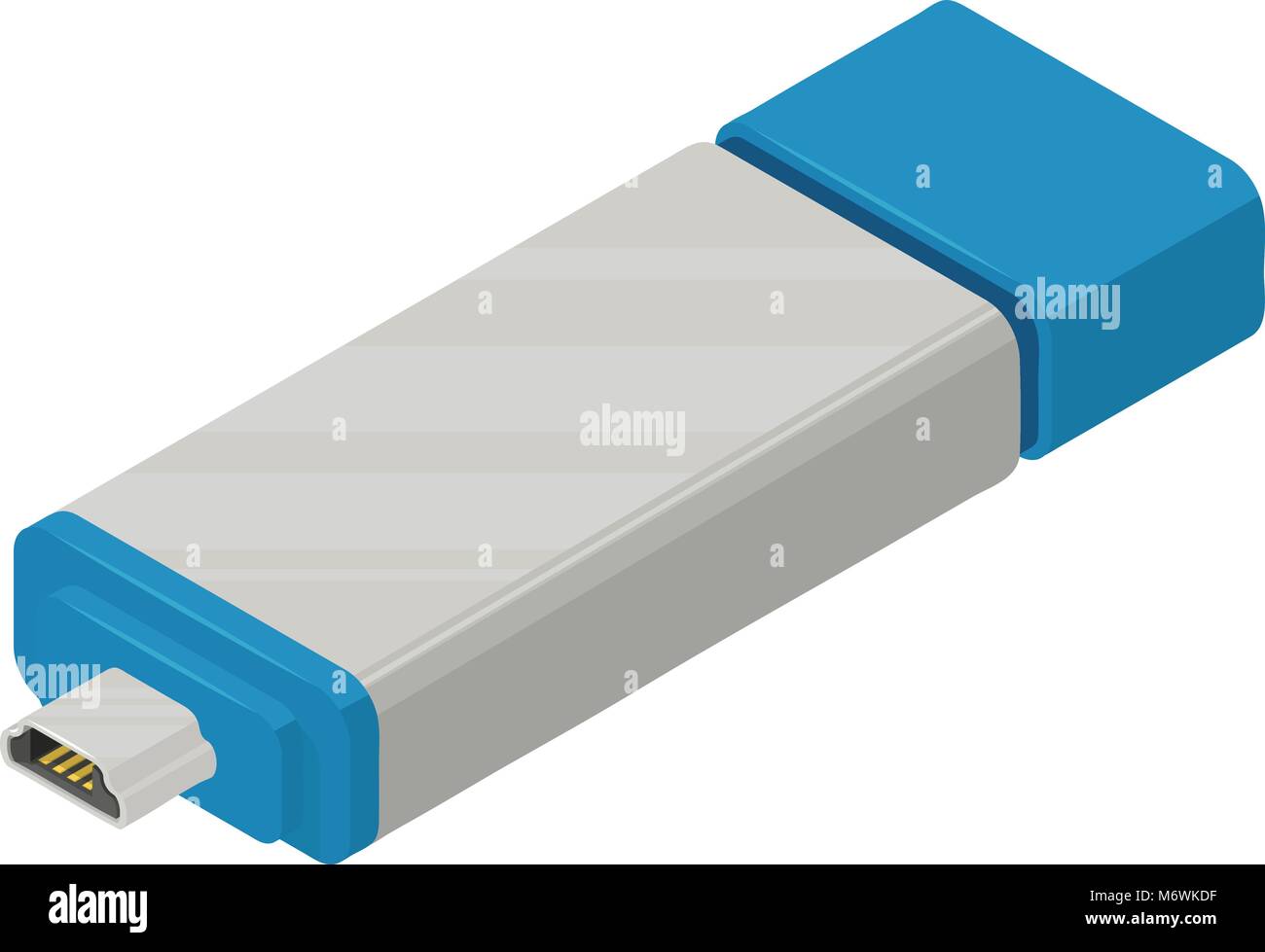 Usb mini cable isolated Stock Vector Images - Alamy