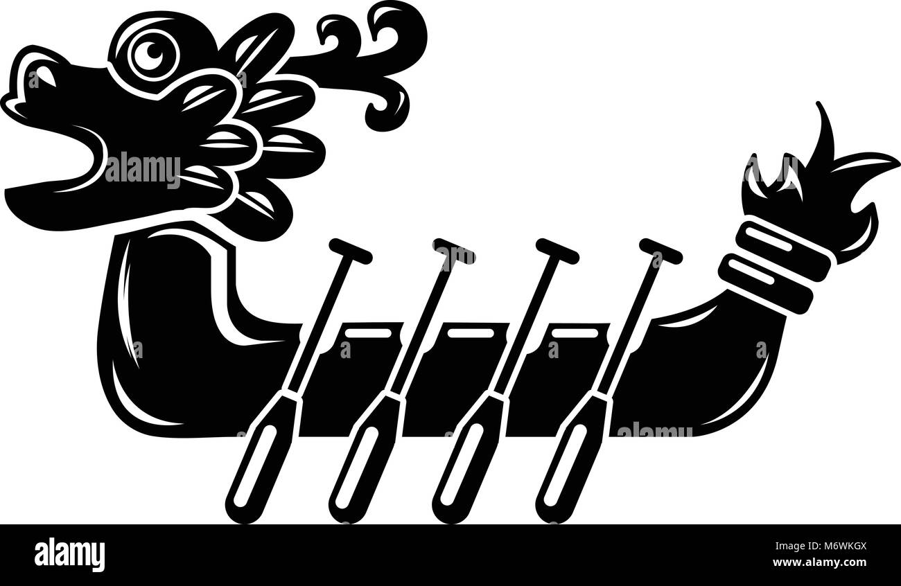 Dragon boat icon, simple style Stock Vector Image & Art - Alamy