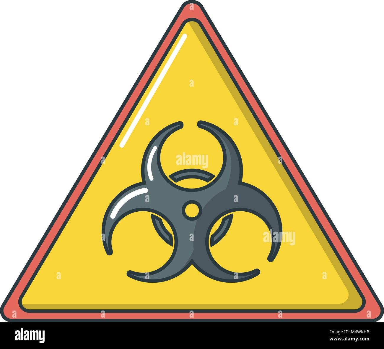 Caution icon, cartoon style Stock Vector Image & Art - Alamy
