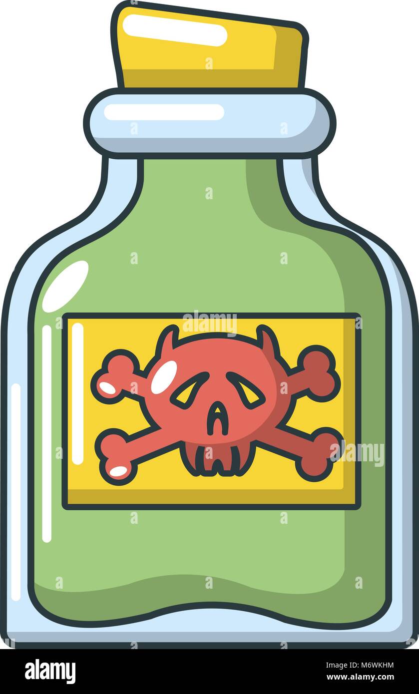 Poison bottle icon, cartoon style Stock Vector Image & Art - Alamy