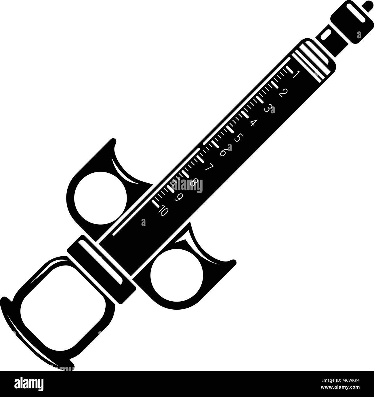 Plastic syringe icon, simple style Stock Vector Image & Art - Alamy