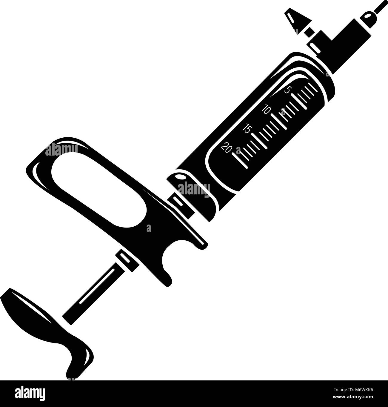 Clinical syringe icon, simple style Stock Vector Image & Art - Alamy