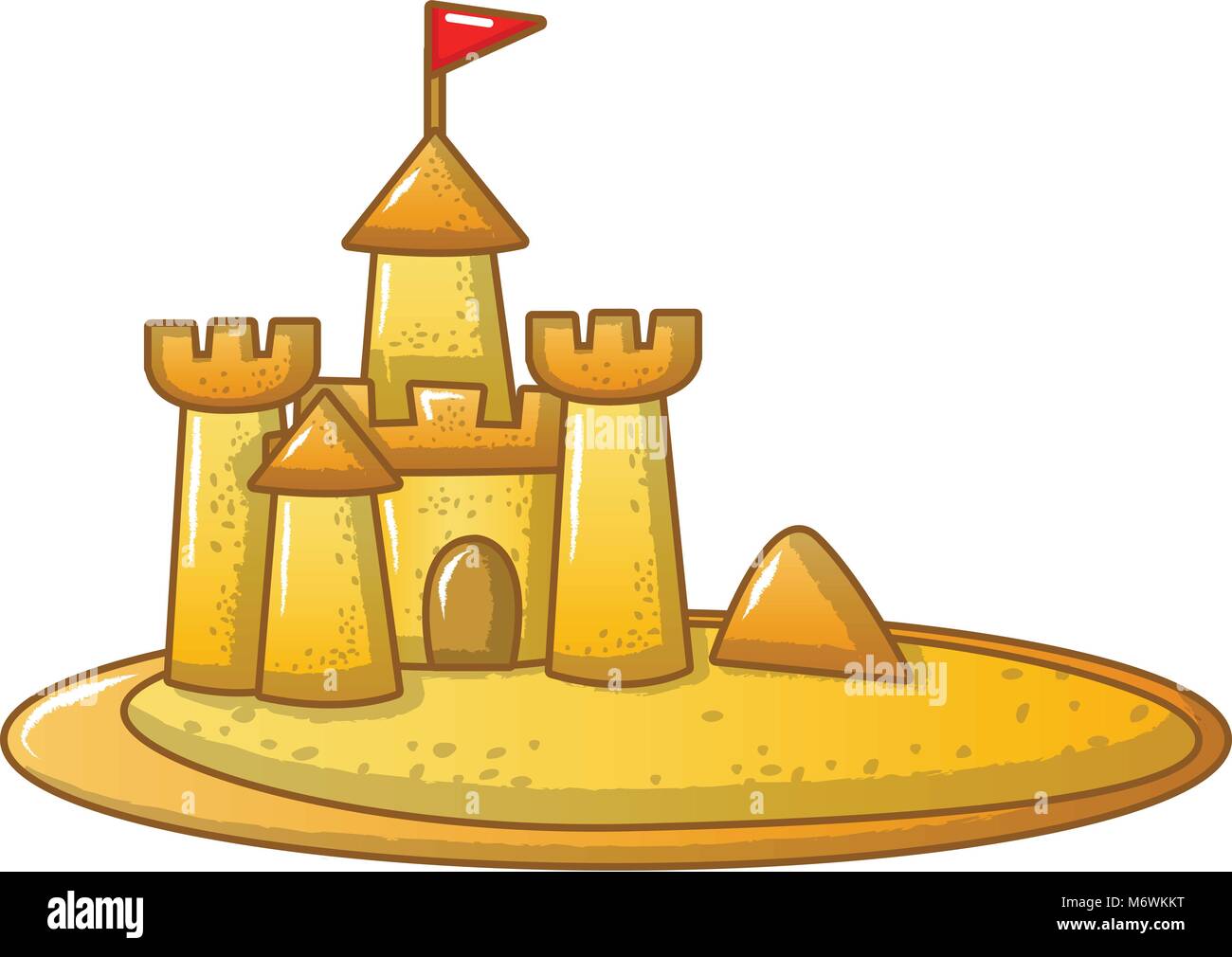 Sand kingdom icon, cartoon style Stock Vector Image & Art - Alamy