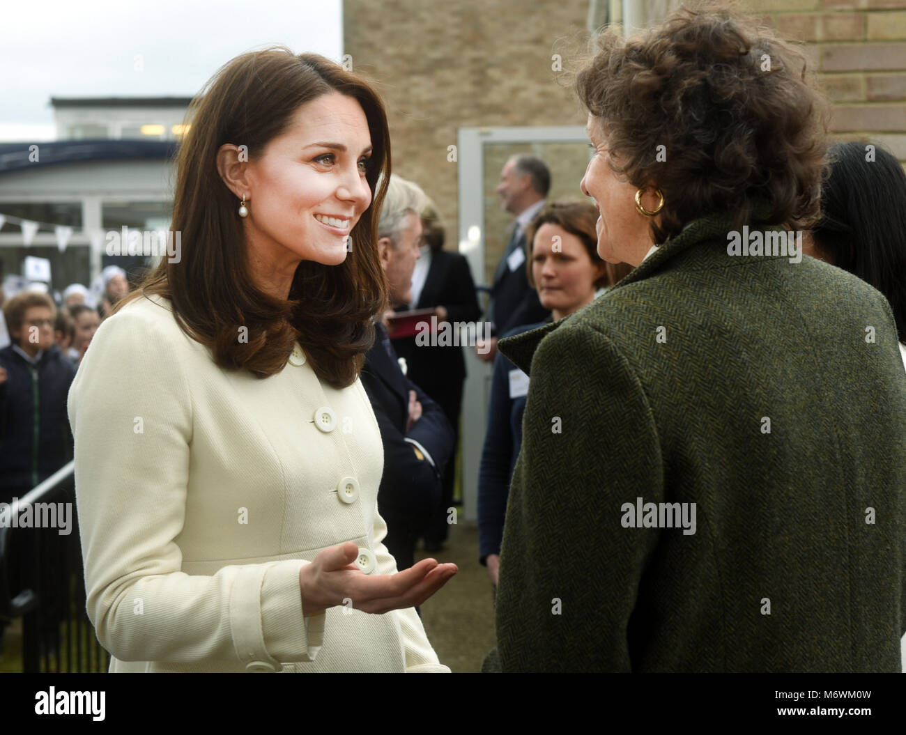 Duchess of Cambridge Kate Middleton at Pegasus School Oxford. Richard ...