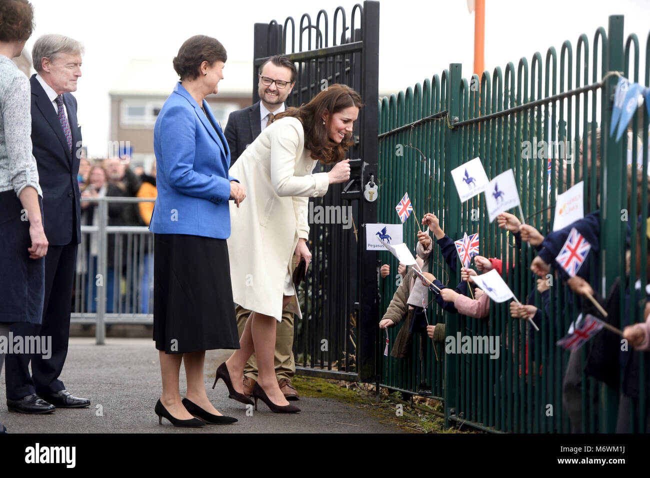 Duchess of Cambridge Kate Middleton at Pegasus School Oxford. Richard ...