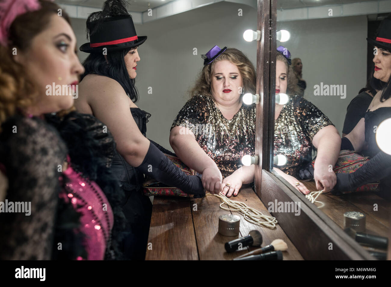 Students at the Big Size Dance school take part in the photo shoot in ...