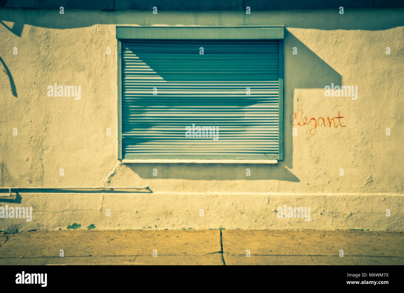 Window with elegant graffiti Stock Photo - Alamy