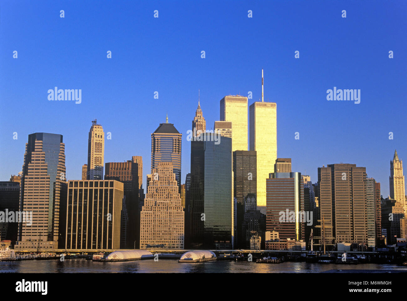 1999 HISTORICAL TWIN TOWERS (©MINORU YAMASAKI 1973) DOWNTOWN SKYLINE ...