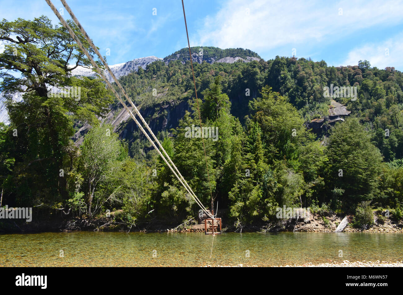 La Junta river in the Cochamó Valley, Lakes Region of Southern Chile ...
