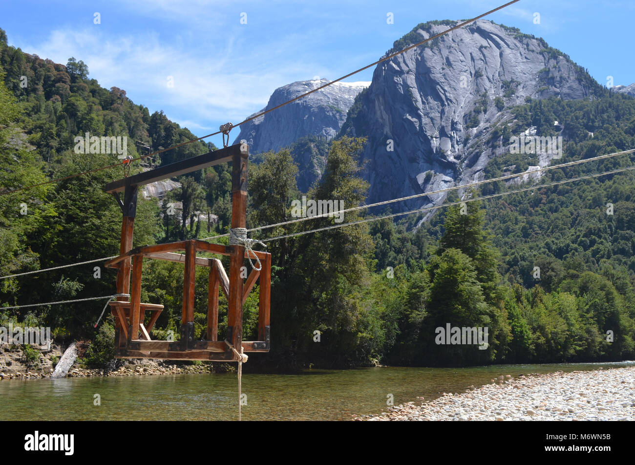 La Junta river in the Cochamó Valley, Lakes Region of Southern Chile ...