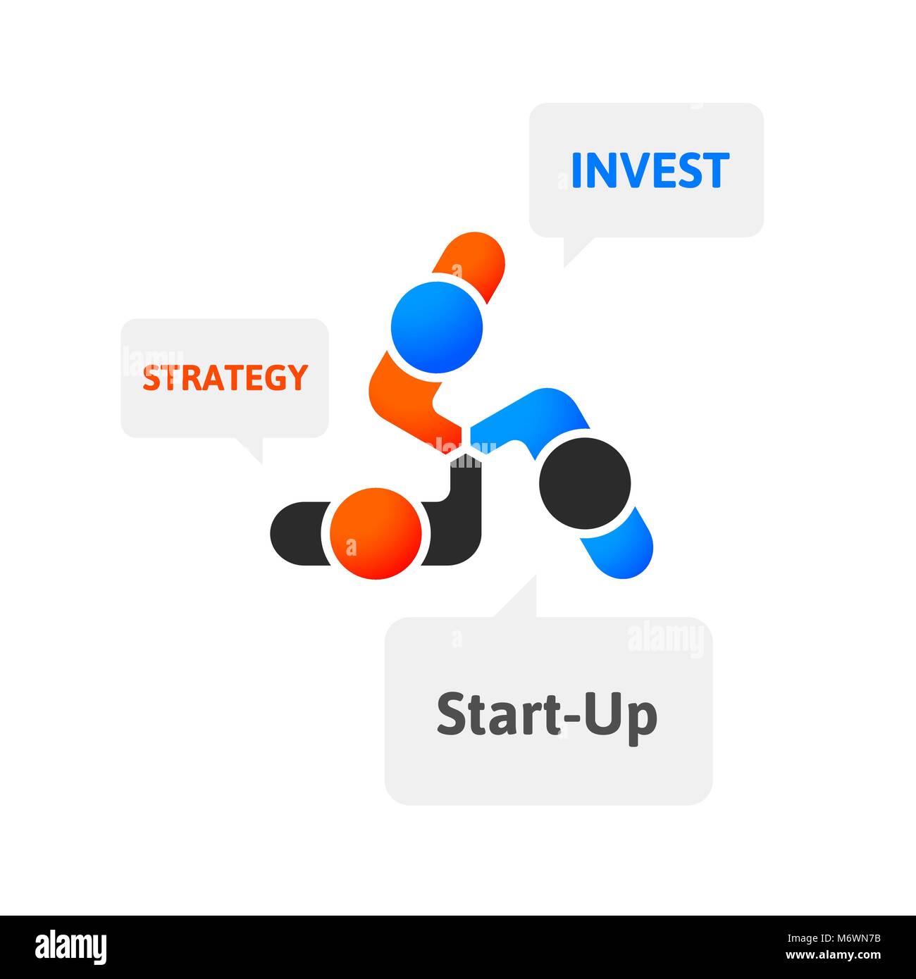 Handshake abstract logo vector design template Stock Vector Image & Art ...