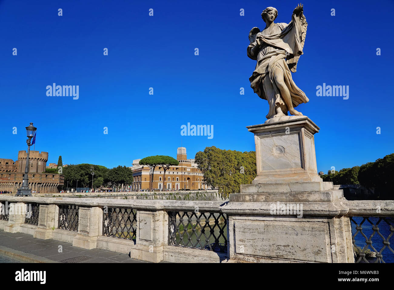 Saint Angelo Castle (Castel Sant'Angelo) in Rome Stock Photo - Alamy
