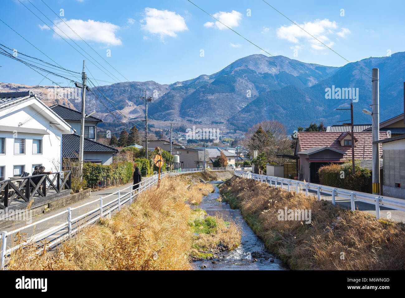 View of Canal in Yufu city in Yufuin, Oita, Japan Stock Photo - Alamy