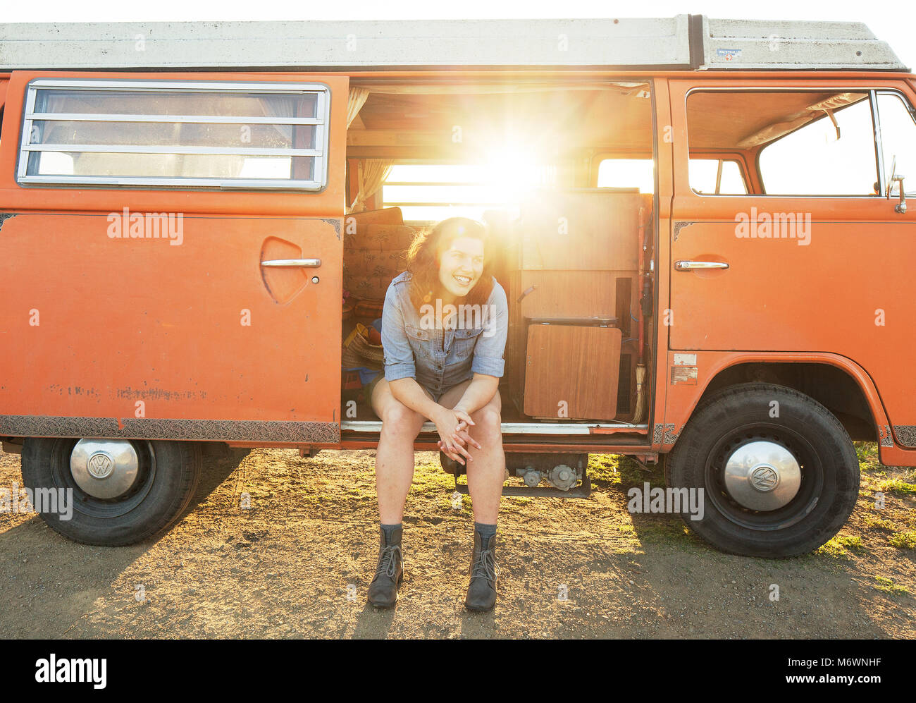 Girl Alone And Bus High Resolution Stock Photography and Images - Alamy