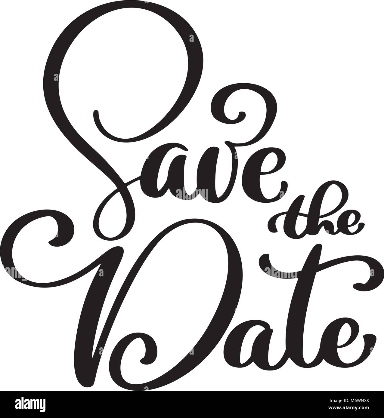 Save The Date Word Art