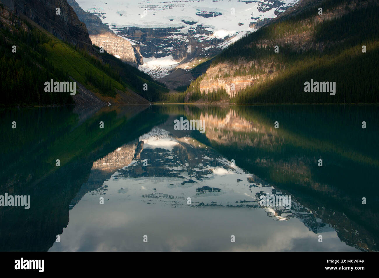 Lake Louise to Mt Victoria, Banff National Park, Alberta, Canada Stock ...