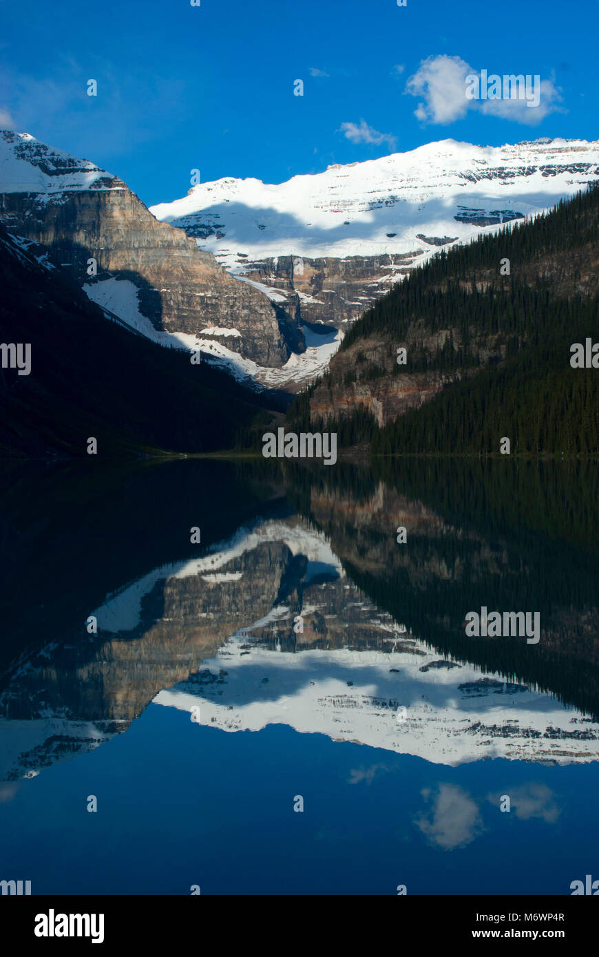 Lake Louise to Mt Victoria, Banff National Park, Alberta, Canada Stock ...