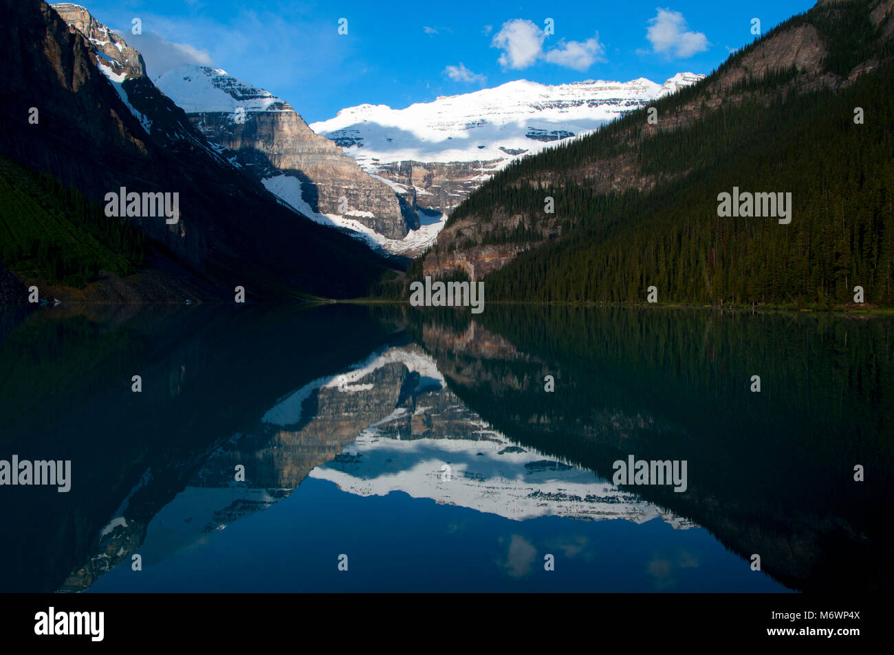 Lake Louise to Mt Victoria, Banff National Park, Alberta, Canada Stock ...