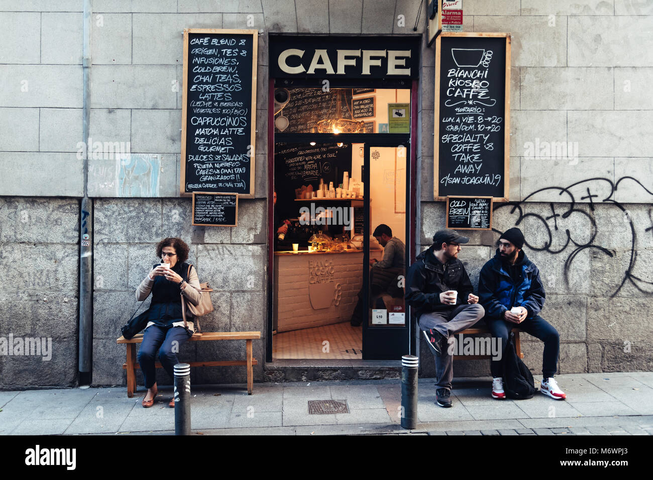 Hipster cafe hi-res stock photography and images - Alamy