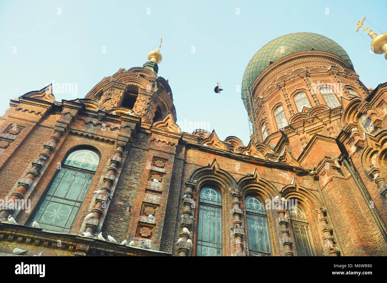 Low angle of St. Sophia Cathedral dome, Harbin Stock Photo - Alamy