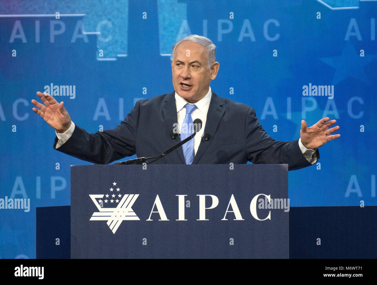 Washington, USA. 06th Mar, 2018. Prime Minister Benjamin Netanyahu of ...