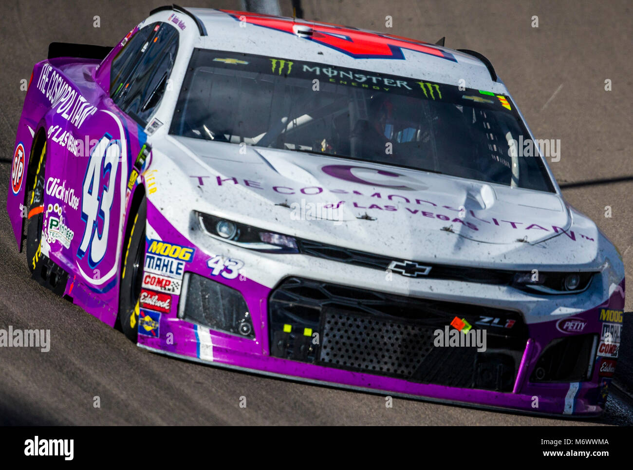 Las Vegas, NV, USA. 04th Mar, 2018. A. # 43 Darrell Wallace Jr coming ...