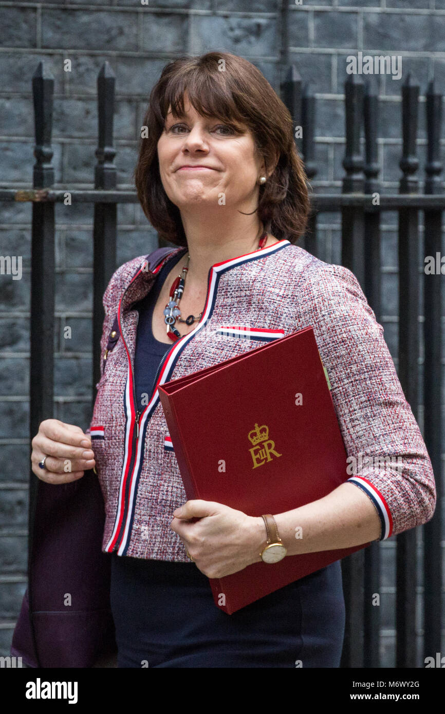 London, UK. 6th March, 2018. Claire Perry MP, Minister for Energy and ...