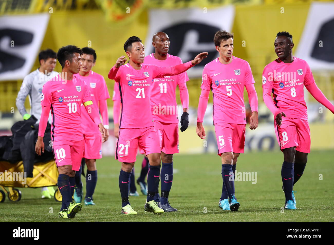 Sankyo Frontier Kashiwa Stadium, Chiba, Japan. 6th Mar, 2018. Kitchee ...