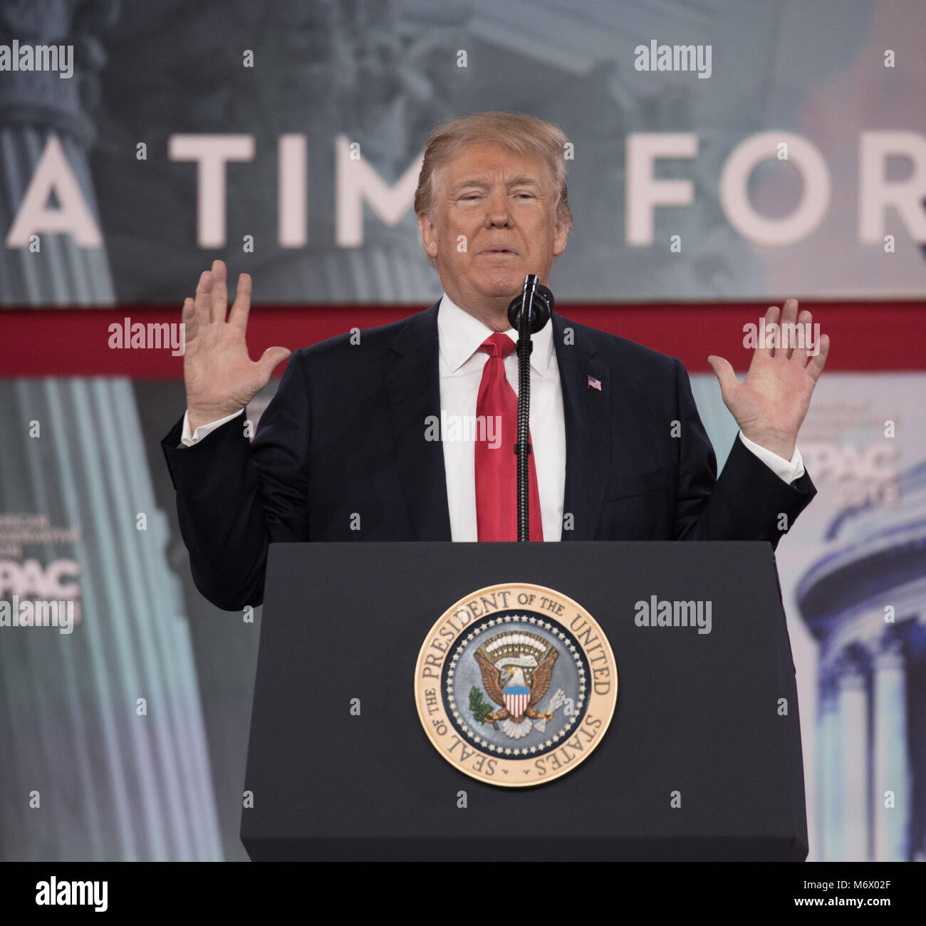 President Donald Trump went off script in a 75 minute speech to a ...