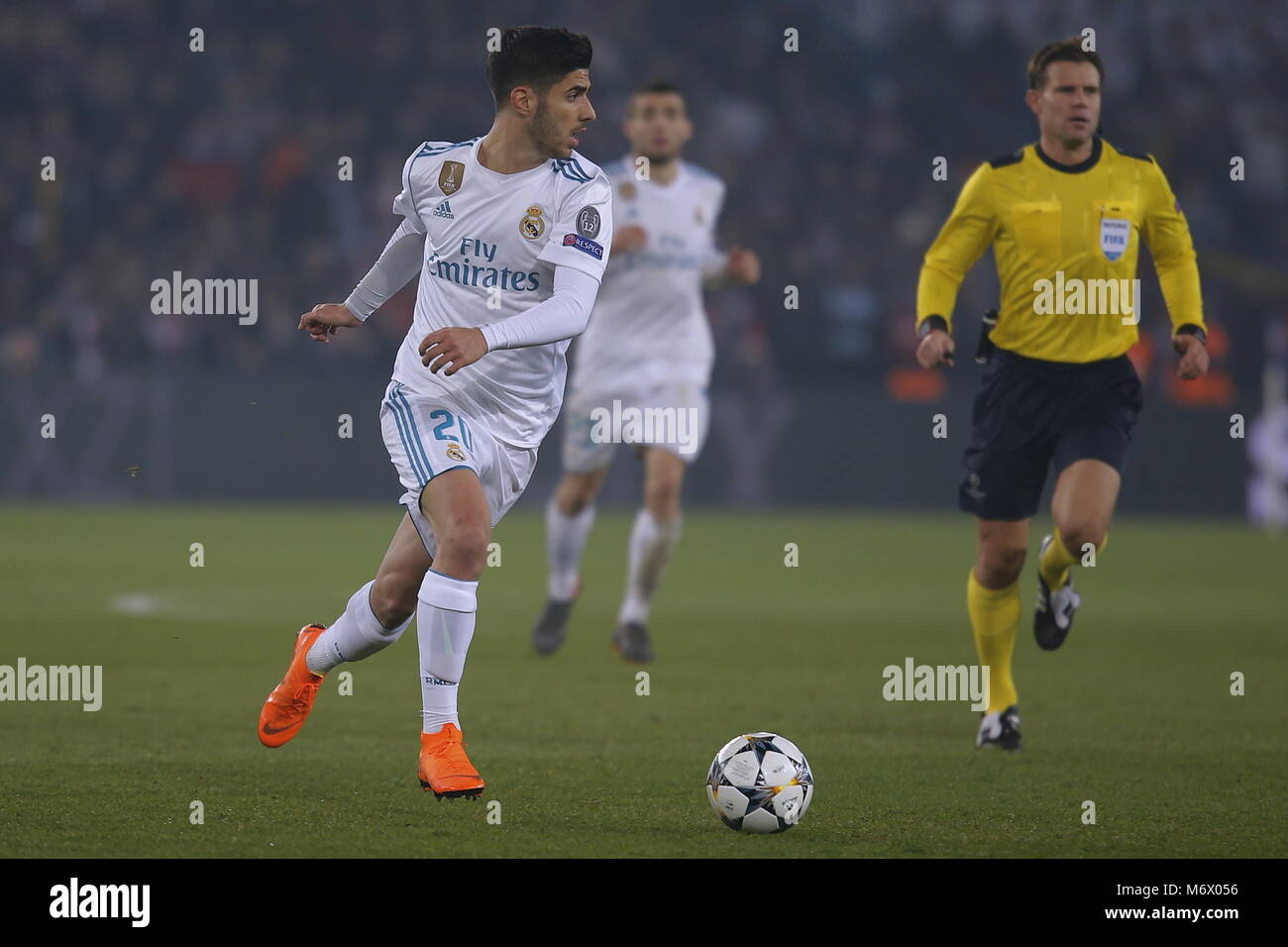 Paris, France. 6th March, 2018. Champions League eight finals, Real ...