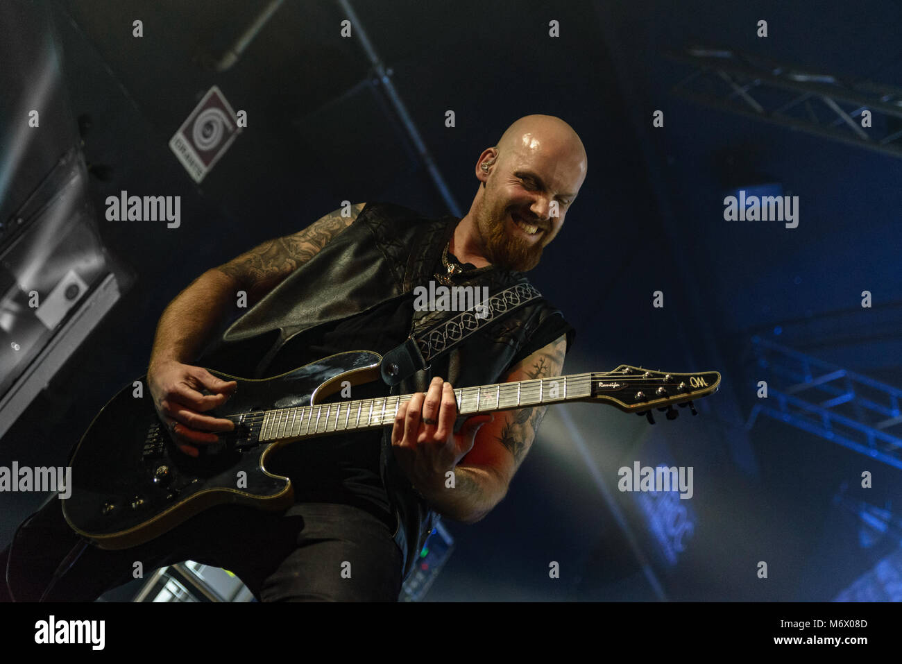 Milan, Italy. 5 March 2018. Dutch metal band Heidevolk performs at Live ...