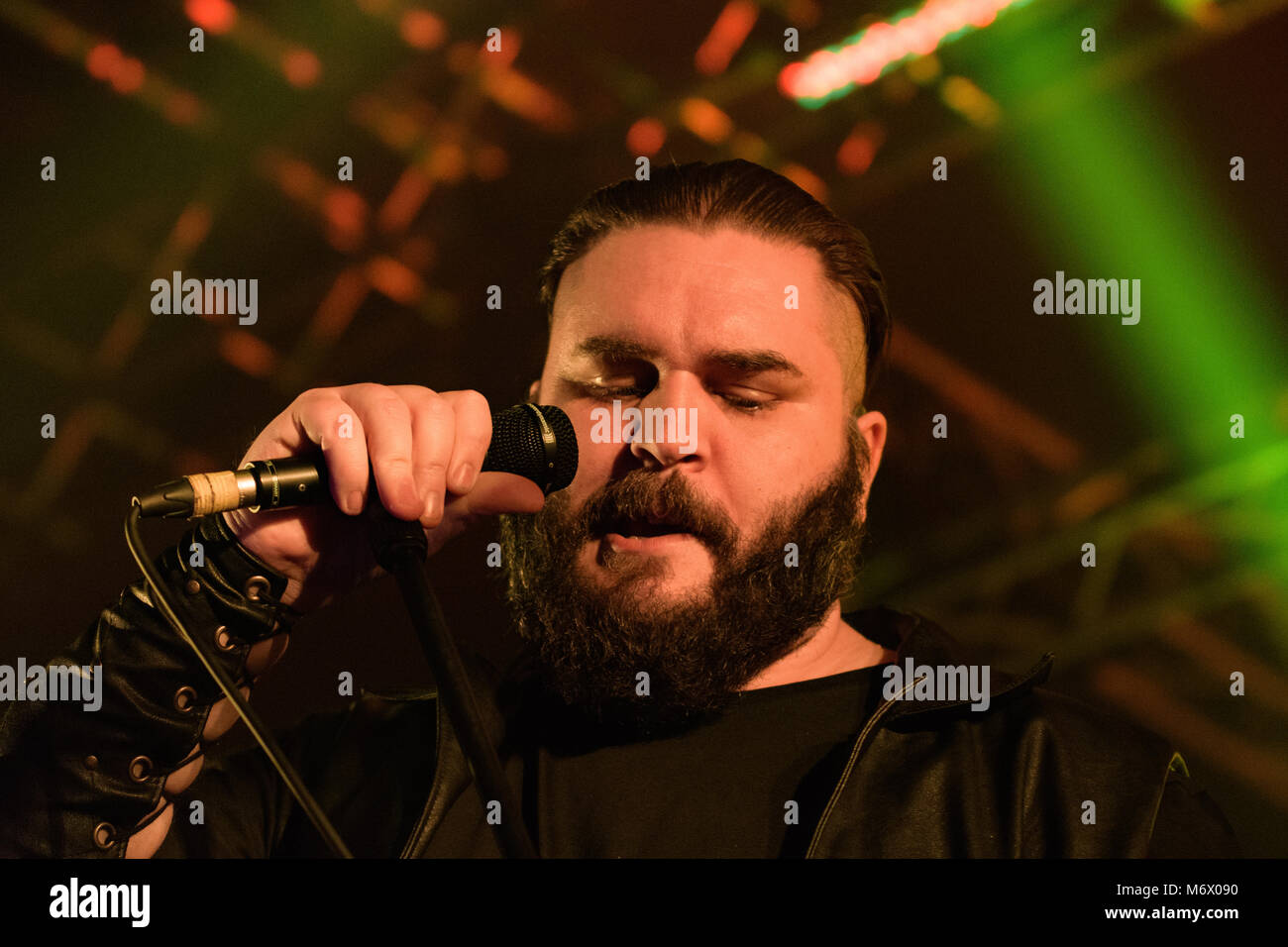 Milan, Italy. 5 March 2018. Dutch metal band Heidevolk performs at Live ...
