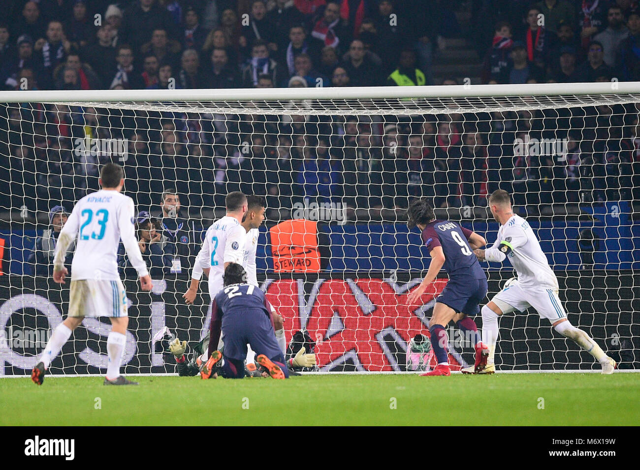 Paris, France. 6th March, 2018. UEFA Champions League fooball, 2nd leg ...