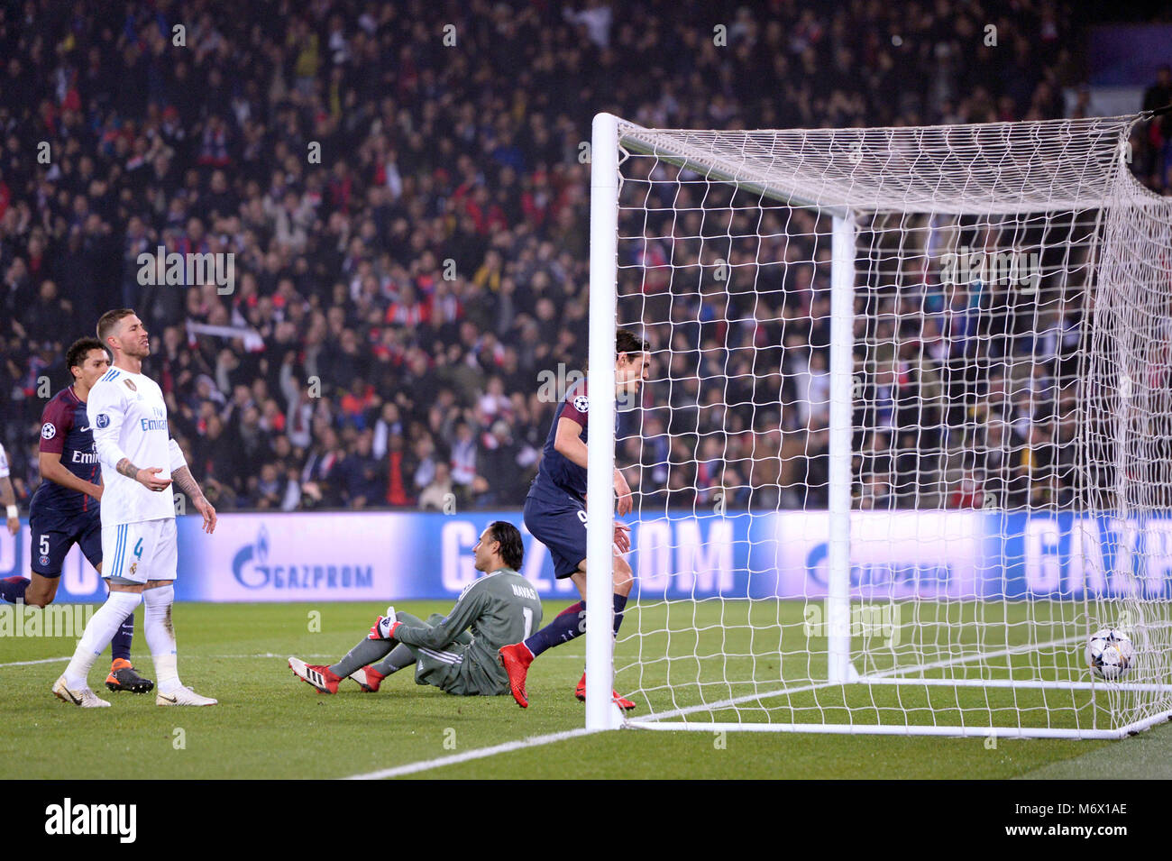 Paris, France. 6th March, 2018. UEFA Champions League fooball, 2nd leg ...