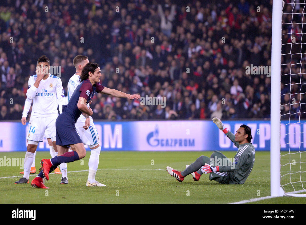 Paris, France. 6th March, 2018. UEFA Champions League fooball, 2nd leg ...